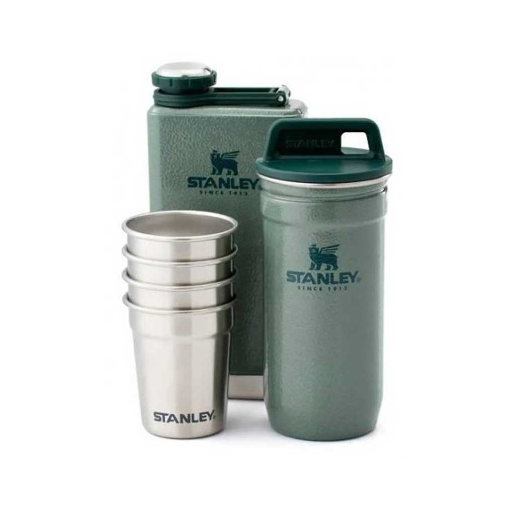 ست فلاسک و لیوان استنلی مدل SHOT GLASS FLASK SET رنگ مشکی